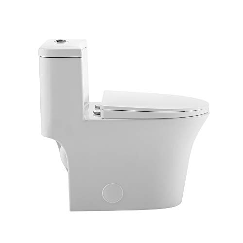 Swiss Madison SM-1T128 Bastille One Piece Elongated Dual Flush Toilet