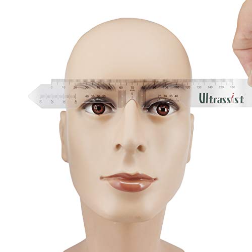 Ultrassist Pupillometers for Measuring Pupillary Distance (PD), Transparent PD Ruler, Essential Tool for Single PD or Dual PD Measurement