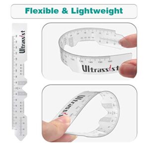 Ultrassist Pupillometers for Measuring Pupillary Distance (PD), Transparent PD Ruler, Essential Tool for Single PD or Dual PD Measurement