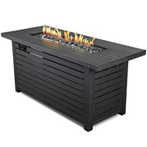 Hanie Design Parkside Gas Fire Table,Black