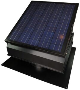 remington solar 40 watt/ 38v roof mount solar attic fan with 110v smart adapter