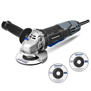 hammerhead 6-amp 4-1/2 inch angle grinder with 3 pcs grinding wheel – haag060