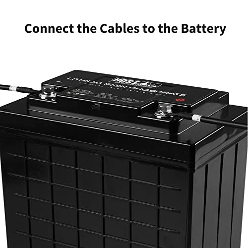 HQST 8FT 8 AWG Wire Copper Tray Cable Connect Charge Controller and Battery