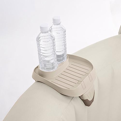 Intex Inflatable Hot Tub Seat , Attachable Cup Holder, Inflatable Head Rest