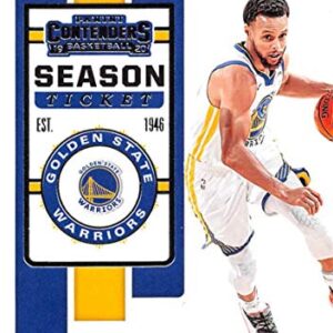 2019-20 Panini Contenders Season Ticket #92 Stephen Curry Golden State Warriors NBA Basketball Trading Card