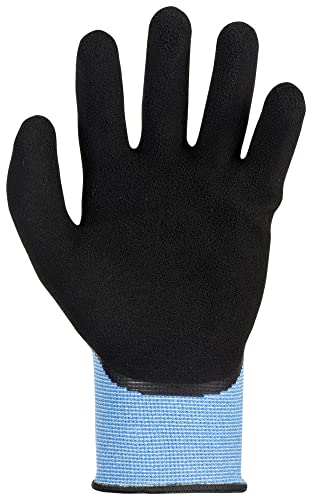 Mechanix Wear: SpeedKnit CoolMax Work Gloves - 13-Gauge Shell with Evaportative Cooling Technology, Foam Latex Palm Coating with Textured Grip (Large/XLarge, Black,Blue)