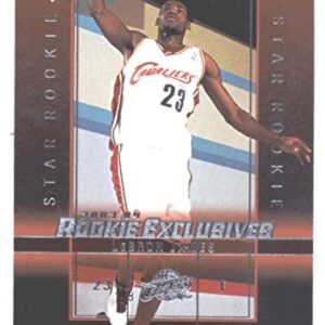 2003-04 Upper Deck Rookie Exclusives #1 LeBron James RC Rookie Cavaliers Lakers