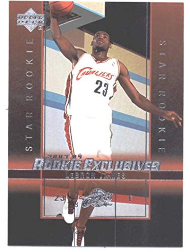 2003-04 Upper Deck Rookie Exclusives #1 LeBron James RC Rookie Cavaliers Lakers