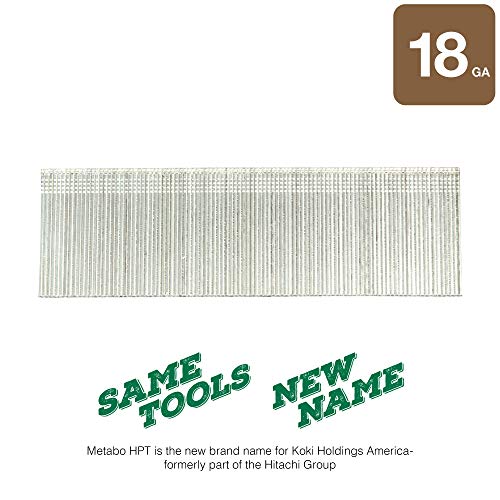 Metabo HPT Brad Nails | 2 Inch x 18 Gauge | Smooth | Electro Galvanized | 5,000 Count | 14108SHPT