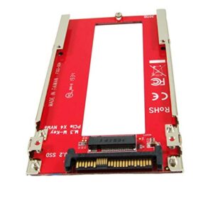 Ableconn IU2-M3153 M.3 NGSFF to U.2 Adapter - Turn M.3 NGSFF (NF1) NVMe SSD to 2.5-inch Drive for U.2 (SFF-8639) Host Interface - Support Samsung NF1 SSD - M.3 to U.2