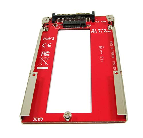 Ableconn IU2-M3153 M.3 NGSFF to U.2 Adapter - Turn M.3 NGSFF (NF1) NVMe SSD to 2.5-inch Drive for U.2 (SFF-8639) Host Interface - Support Samsung NF1 SSD - M.3 to U.2