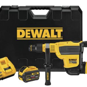 DEWALT 60V SDS MAX Rotary Hammer Drill, Cordless, 1 3/4 in., (2) Batteries (DCH614X2)