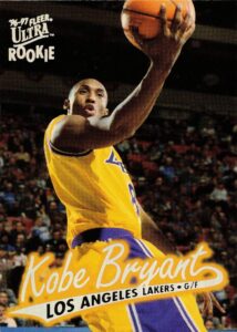 1996-97 fleer ultra basketball #52 kobe bryant rookie card