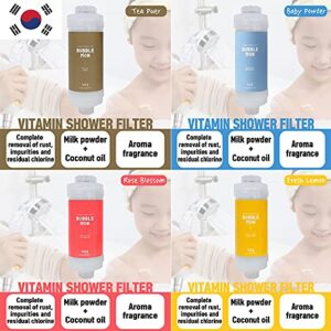 BUBBLEMON Vitamin Shower Filter (Lovely Lemon) Vitamin C Shower Filter Skin Moisturizing Protect Skin Dry Made in Korea