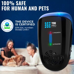 Effective Ultrasonic Pest Repeller - Wall Plug-in Electromagnetic & Ionic - Ant Fly Mosquito Mouse Rats Roach Repellent indoor - Cockroach Control Safe Quiet Electronic Device - 3000 Sq.ft (2-Pack)