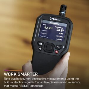 FLIR MR277 Moisture Meter, MSX IR Camera & Hygrometer for Building Inspection