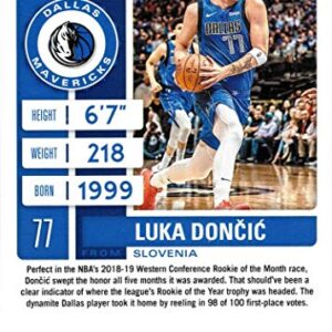 2019-20 Panini Contenders #73 Luka Doncic Basketball Card Mavericks