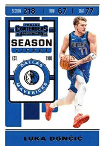 2019-20 panini contenders #73 luka doncic basketball card mavericks