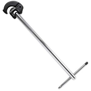 ARES 33004-11-Inch Basin Wrench with Adjustable Jaw - Jaw Adjusts from 3/8 Inch to 1 1/4 Inch - Basin Wrenches Increase Access in Tight Spaces