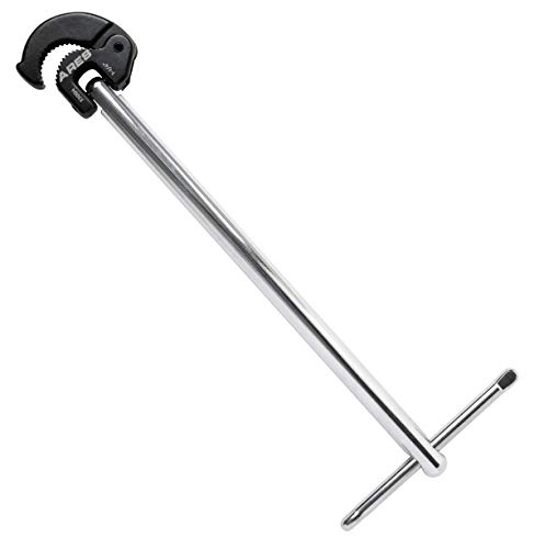 ARES 33004-11-Inch Basin Wrench with Adjustable Jaw - Jaw Adjusts from 3/8 Inch to 1 1/4 Inch - Basin Wrenches Increase Access in Tight Spaces