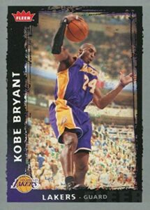 kobe bryant 2008 2009 fleer basketball series mint card #101 showing this los angeles lakers star in his purple jersey