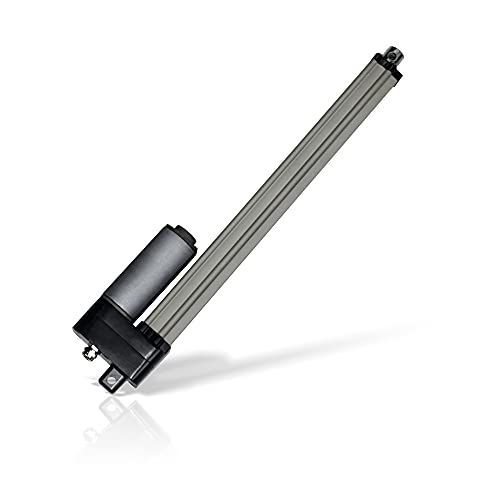 PROGRESSIVE AUTOMATIONS 12V Waterproof (450 lbs. 14 in.) Linear Actuator IP68M. IP69K for Industrial, Solar Usage. Brushed DC Electric Motor & 400-Hour Salt Spray Rating PA-10-14-450-N-12VDC-SS