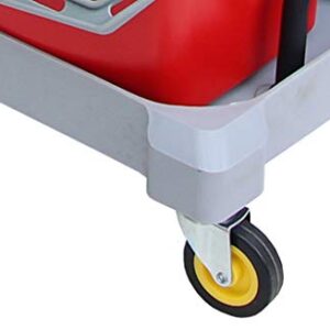 Janitorial Cart with Cover - 25 Gallon Bag - 2 Buckets - Mop Wringer Trolley