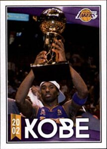 2015-16 panini stickers #477 kobe bryant championship 3 nba basketball trading card