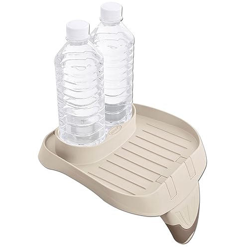 Intex PureSpa Maintenance Cleaning Accessory Kit and Cup Holder with Storage Tray Attachment and Inflatable Removable Headrest Pillows, (2 Pack)