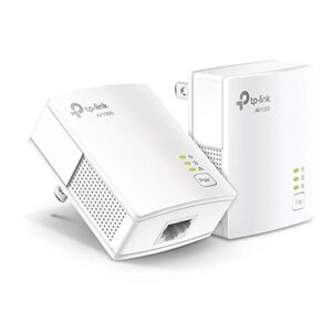 tp-link powerline ethernet adapter starter kit - av1000 gigabit port, plug&play, ethernet over power, nano size, ideal for smart tv, online gaming, wired connection only (tl-pa7017 kit)