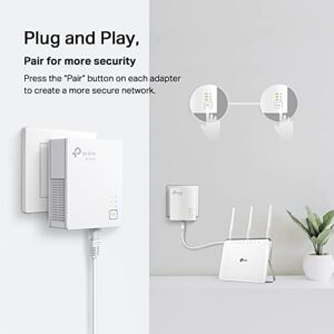 TP-Link Powerline Ethernet Adapter Starter Kit - AV1000 Gigabit Port, Plug&Play, Ethernet Over Power, Nano Size, Ideal for Smart TV, Online Gaming, Wired Connection Only (TL-PA7017 KIT)