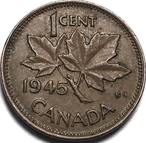 1945 No Mint Mark Canadian Cent Penny Seller Extremely Fine