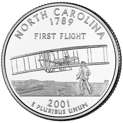 2001 D BU North Carolina State Quarter Choice Uncirculated US Mint