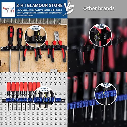 3-H Screwdriver Organizer,Tool Holder,Tool Organizer Wall Mount for Wrench Plier Screwdriver Organization