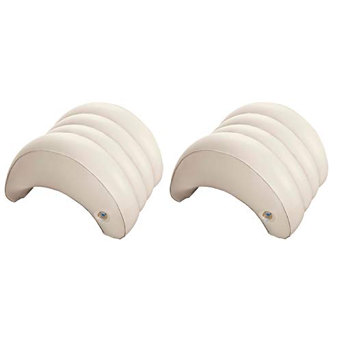 Intex 28501E Hot Tub Removable Inflatable Lounge Headrest Pillow Spa Accessory for Backyard, (2 Pack)