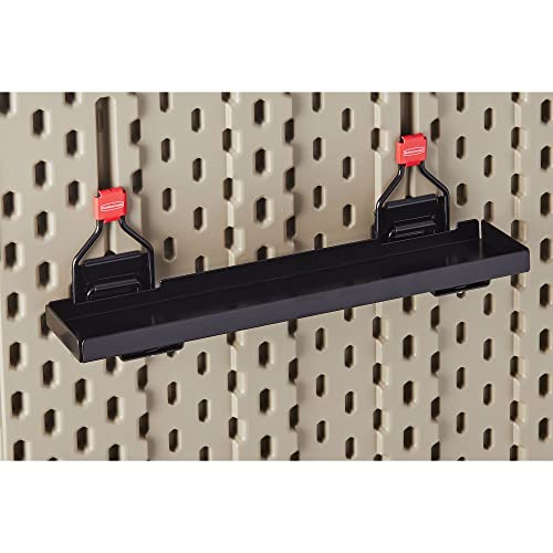 Rubbermaid Metal Shed Shelf & 50lb Capacity 34” Storage Shed Tool Rack (2-pack)