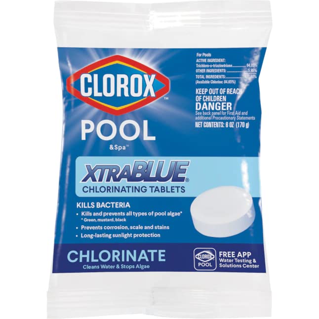 Clorox Pool&Spa 22401CLX Chlorinating Tablets, 6 oz, White