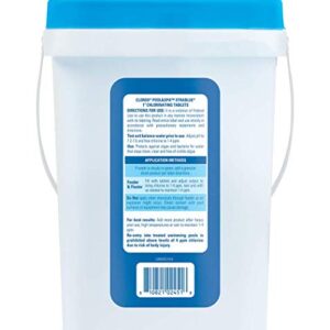 CLOROX Pool&Spa XtraBlue 1" Chlorinating Tabs, Kills bacteria (Perfect for small pools), 5lb