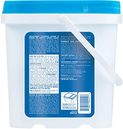 CLOROX Pool&Spa XtraBlue 1" Chlorinating Tabs, Kills bacteria (Perfect for small pools), 5lb