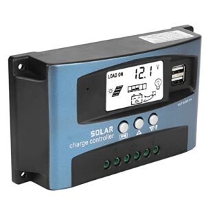 regulateur de charge solaire mppt,mppt charge controller,40/50/60/100a solar charge controller dual usb lcd display 12v 24v solar charge regulator solar battery (40a)