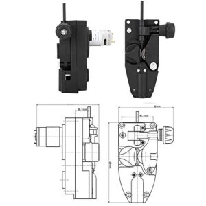 Maxmartt Mig Welder Wire Feeder,DC 24V 10W Mig Welder Roll Wire Feed Motor 0.6-1.0mm Soldering Wire Feeder Machine