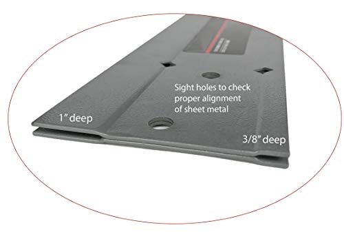 JOUNJIP 12" Duct Folding Channel Tool - 3/8" or 1" Uniform Bends In Sheet Metal