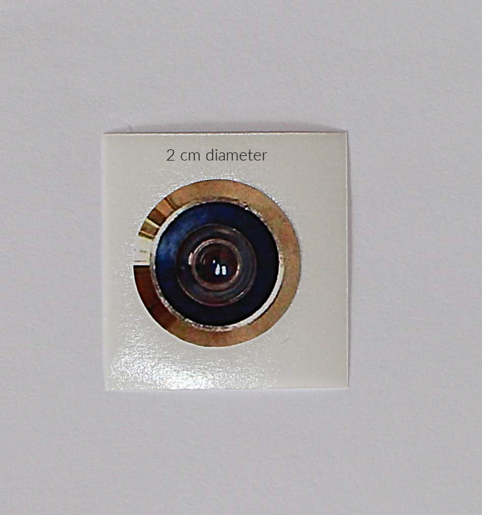 Handmade with Love by Fatima. 2 peephole stickers. To stick in your door inside the frame. Present for your friends.