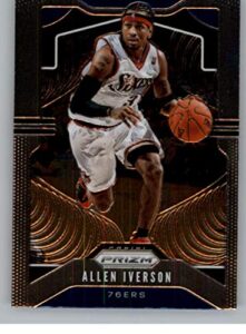 2019-20 panini prizm #6 allen iverson philadelphia 76ers nba basketball trading card