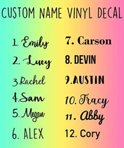 personalized custom name word vinyl decal