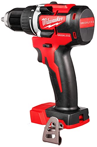 Milwaukee M18 18-Volt Lithium-Ion Brushless Cordless 1/2 Inch Compact Drill/Driver (Tool-Only) 2801-20 (Renewed)