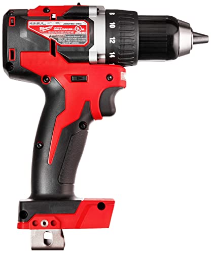 Milwaukee M18 18-Volt Lithium-Ion Brushless Cordless 1/2 Inch Compact Drill/Driver (Tool-Only) 2801-20 (Renewed)