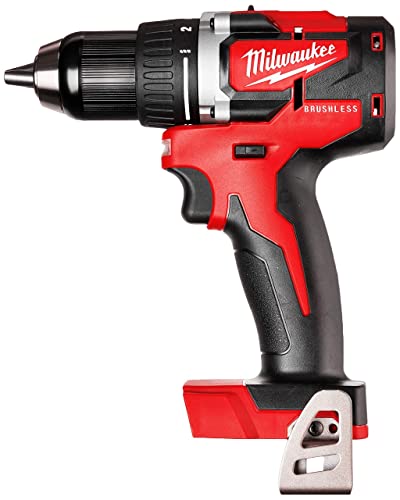 Milwaukee M18 18-Volt Lithium-Ion Brushless Cordless 1/2 Inch Compact Drill/Driver (Tool-Only) 2801-20 (Renewed)