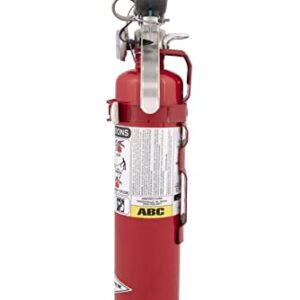 Amerex B417T, 2.5 Pound ABC Dry Chemical Class A B C Multi-Purpose 2.5 Pound Fire Extinguisher with Wall Bracket