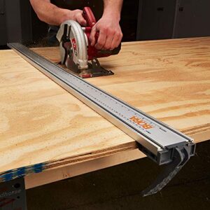 Bora 100” WTX Ruled Clamp Edge Saw Guide for Woodworking, Contractors, Carpenters and DIY, Guide for Circular Saws, 100 Inch Cutting Length, 545100